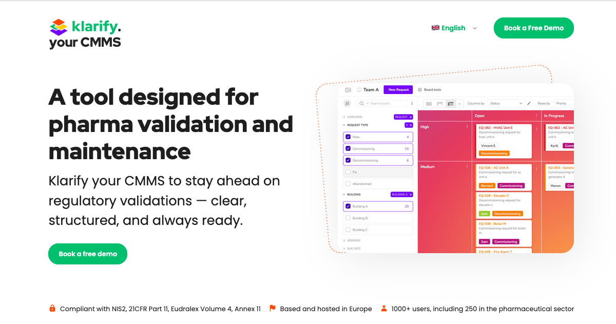 Klarify your Pharma - Management tool for the pharmaceutical industry